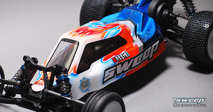 Sweep Racing SWP-D0017 10th buggy Muzzle clear body for AE RC10 B5M w/2 ...