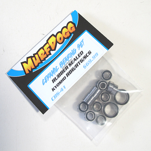 MurfDogg CBS-41 Rubber Sealed Ceramic Bearing Set for Kyosho RB6/RT6